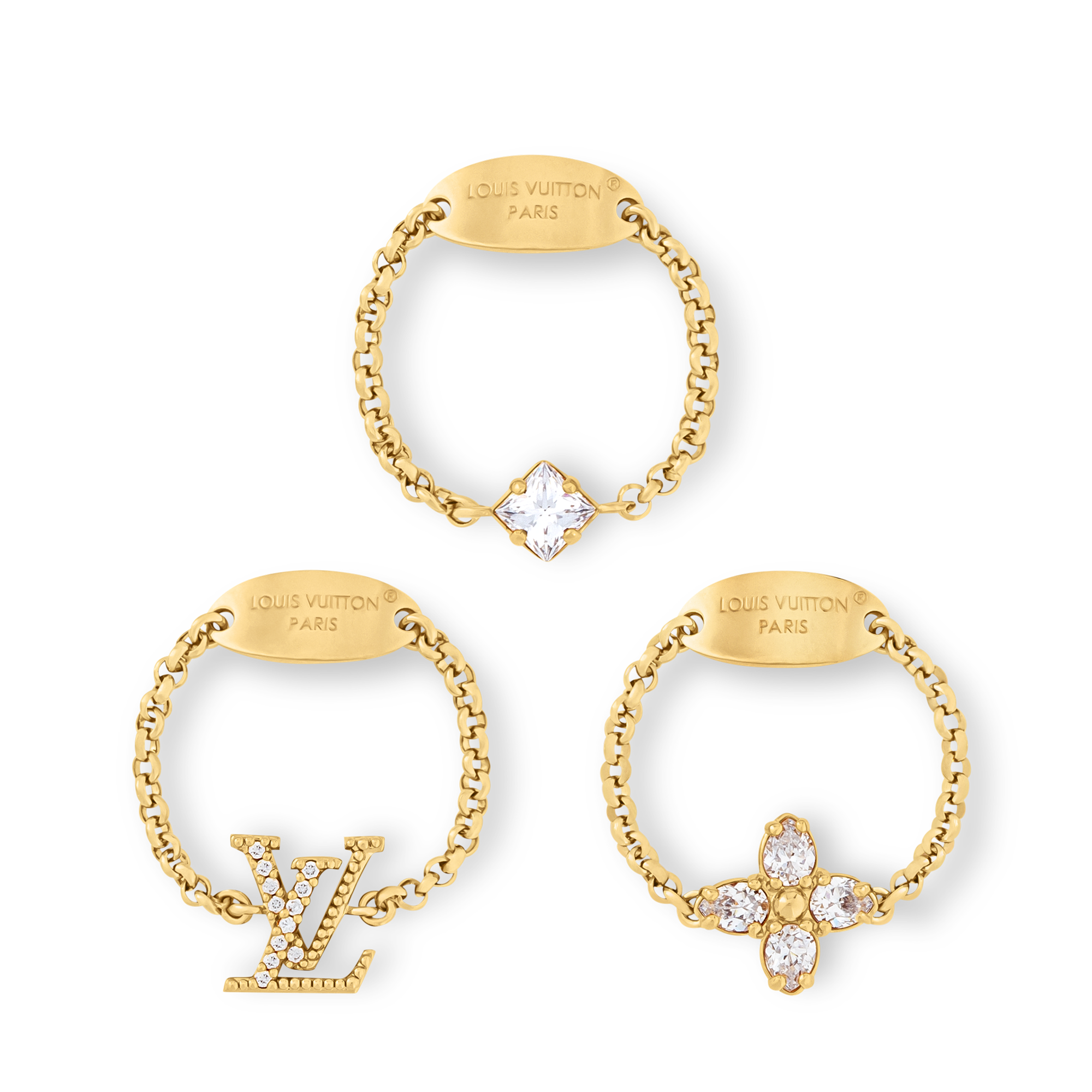 Lady LV Set aus drei Ringen S00 - Modeschmuck | LOUIS VUITTON